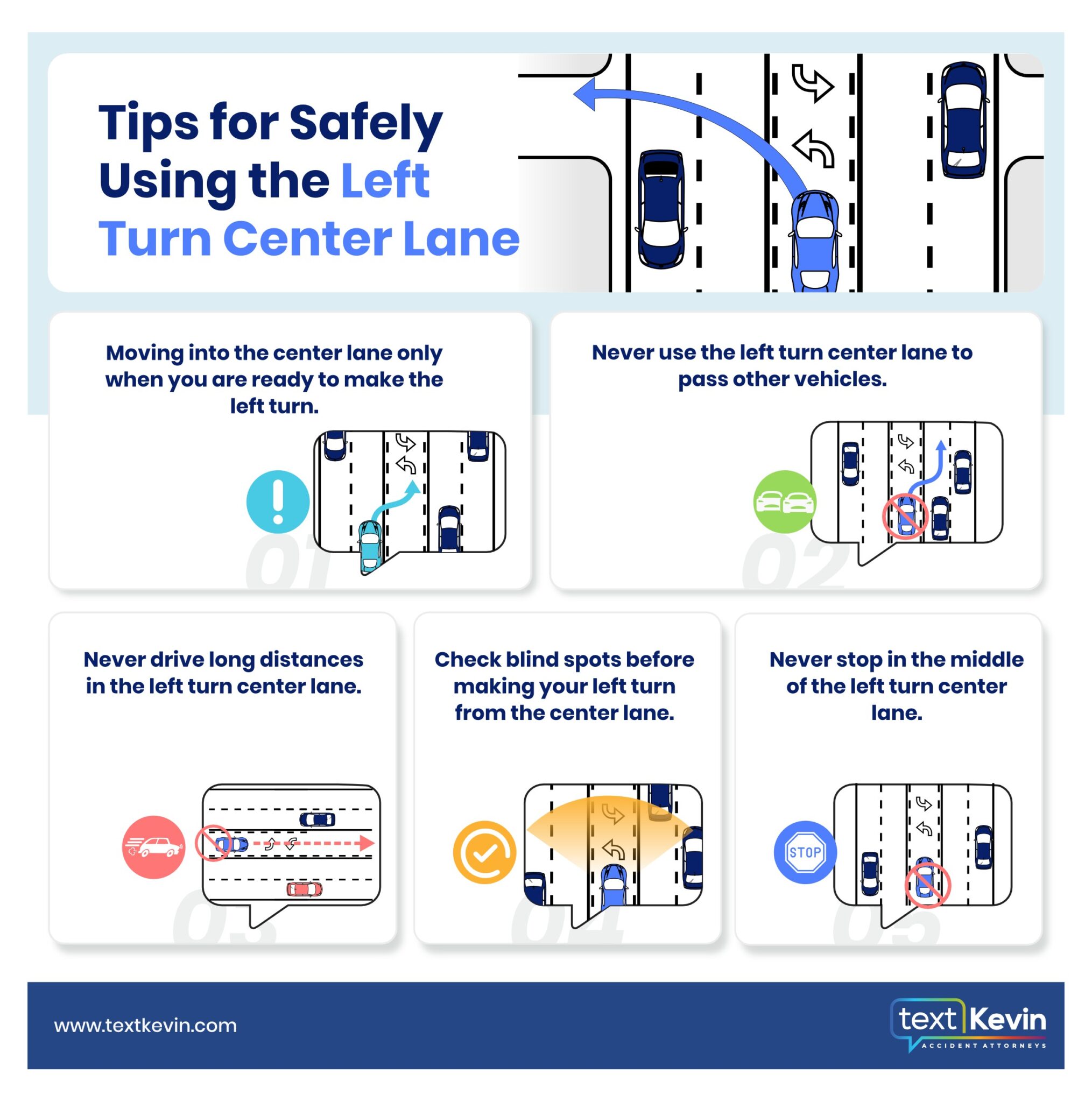 How Many Feet May You Legally Travel in a Left Turn Center Lane | Crockett Law Group